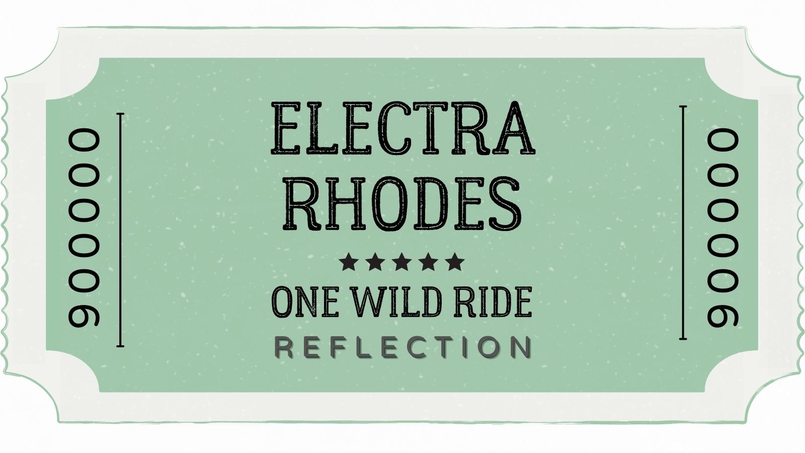 Electra Rhodes’ Reflection on Writing – ONE WILD RIDE