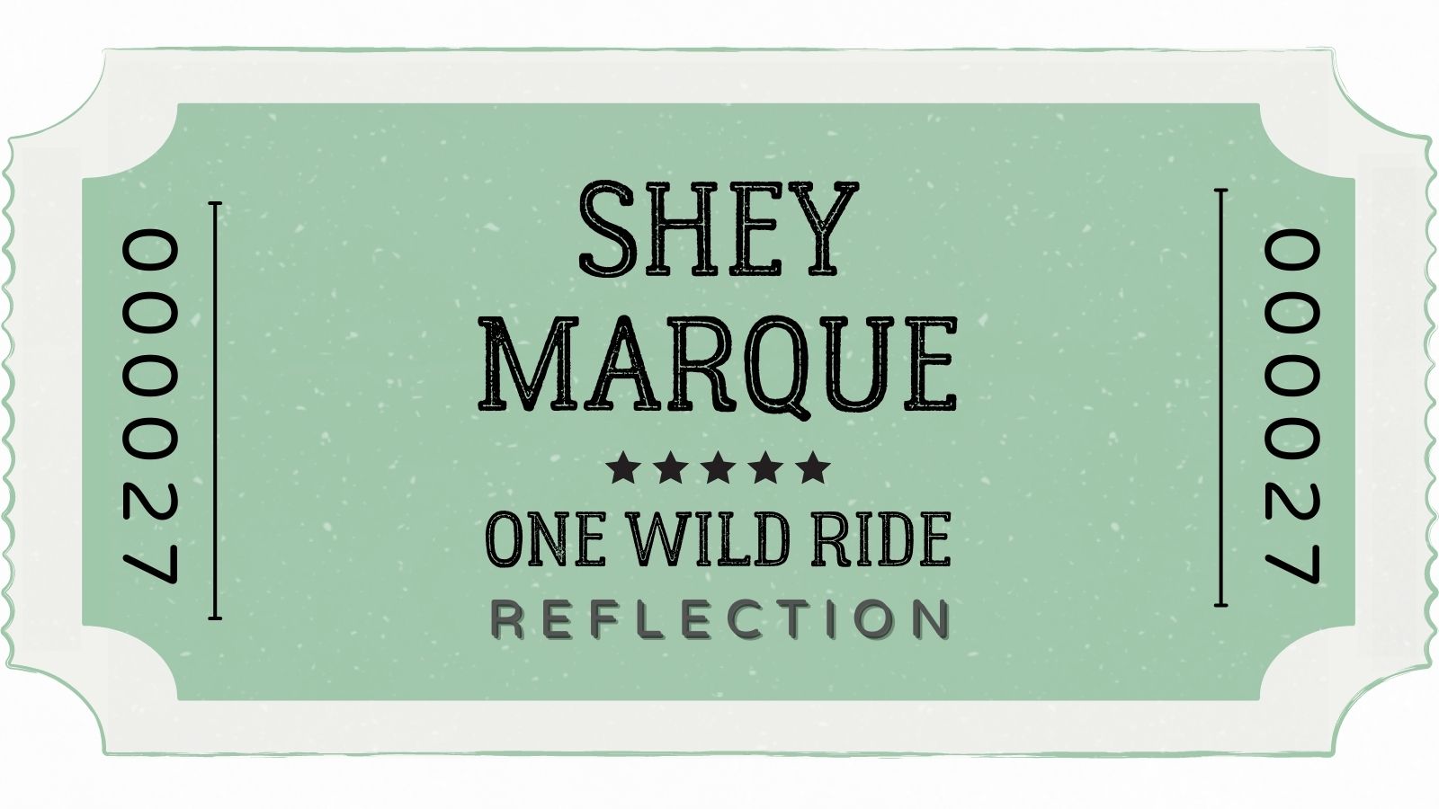 Reflection on Writing – ONE WILD RIDE